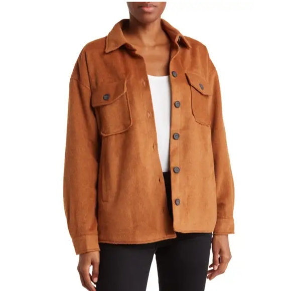 Thread & Supply | Jackets & Coats | Thread Supply Soft Camel Shacket ...